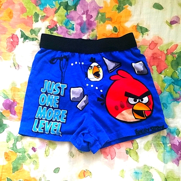 angry birds | Accessories | Nwot Angry Birds Blue Boys Boxer Briefs ...